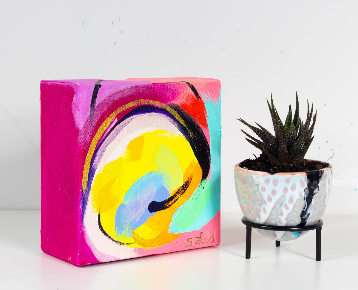 Wonderfully Made, 6 x 6 oil painting on canvas – Suze Ford Studios